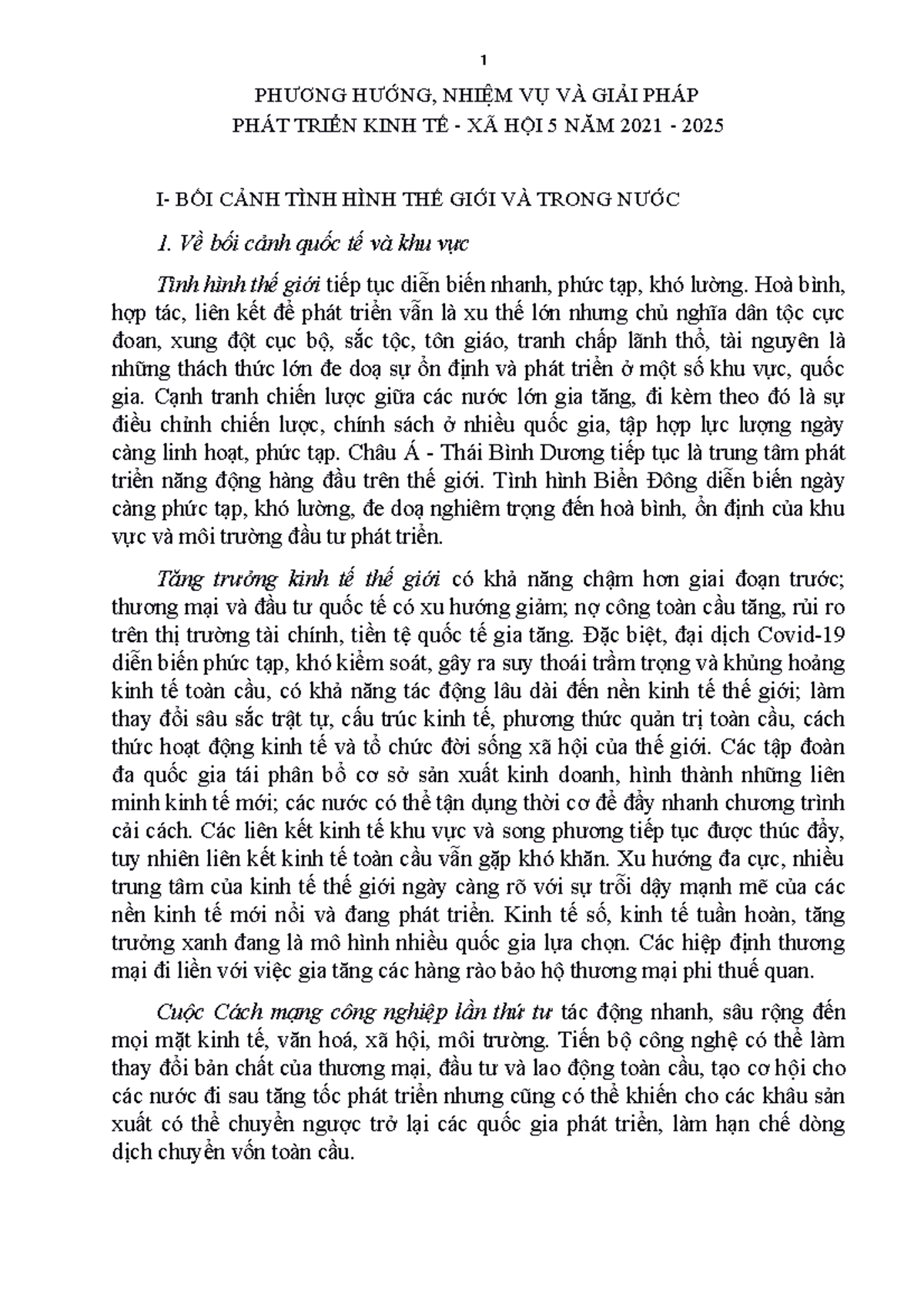 Van kien Dai hoi XIII tap 2 - PHƯƠNG HƯỚNG, NHIÊ M VỤ VÀ GIẢI PHÁP̣ PHÁT TRIỂN KINH TẾ - XÃ ...