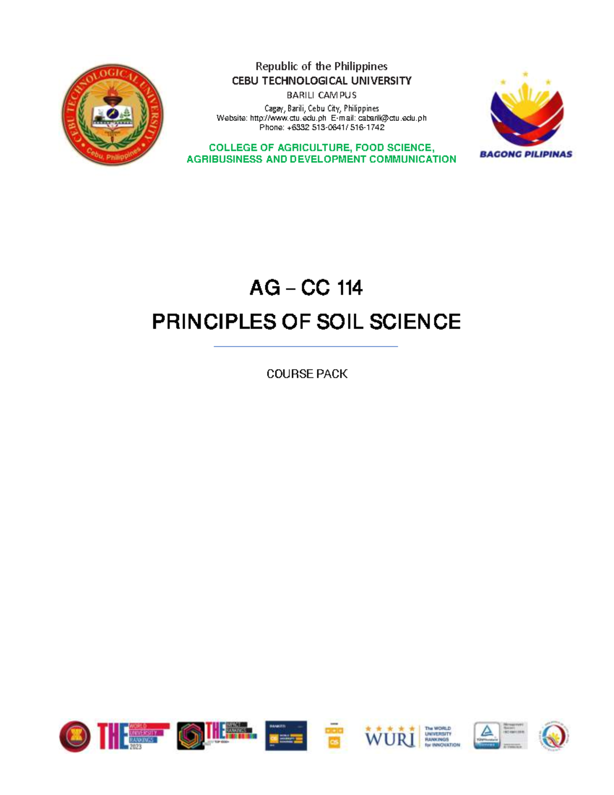 Soil-Science-Lecture-Guide Chapter-III revised 2024 - AG CC 114 PRINCIPLES OF SOIL SCIENCE ...