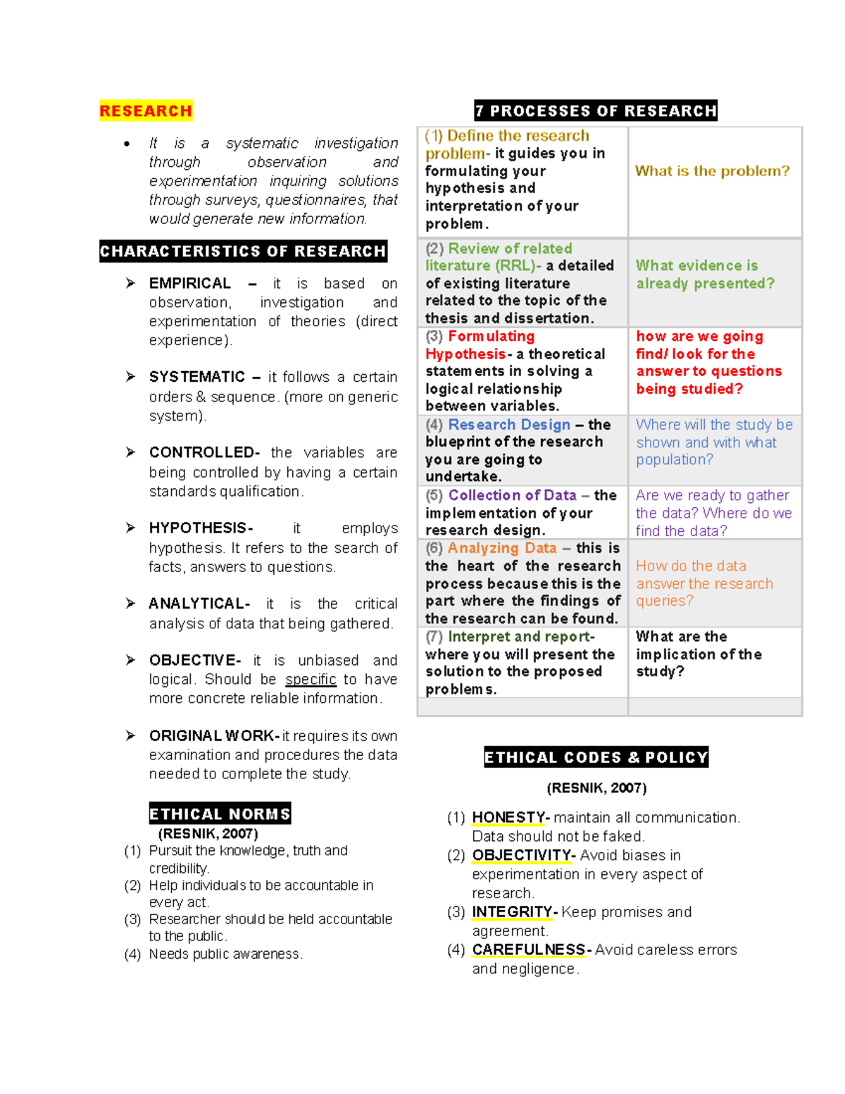 PR1-reviewer - RESEARCH It is a systematic investigation through ...