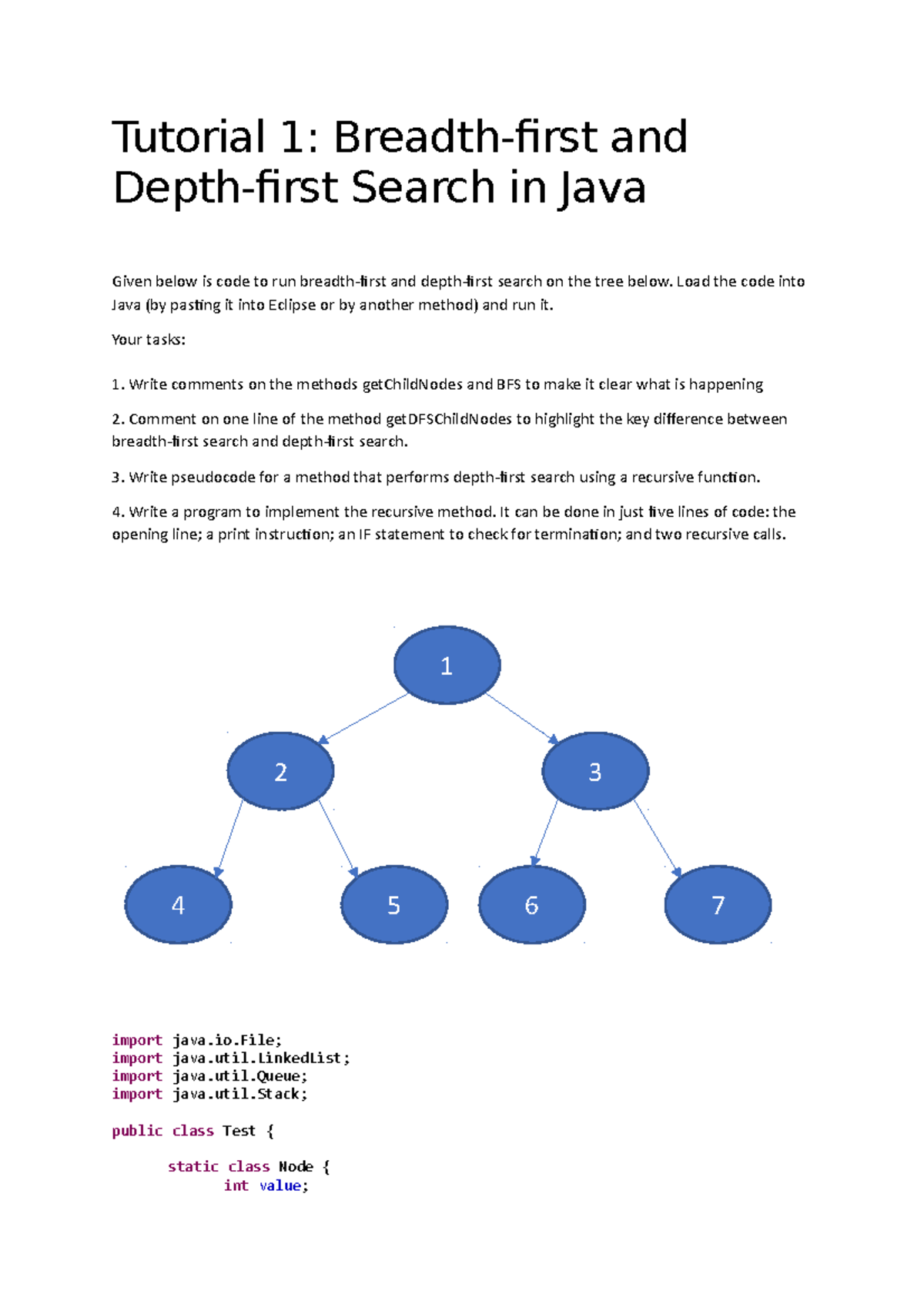 Tutorial 1 - test - Tutorial 1: Breadth-first and Depth-first Search in ...