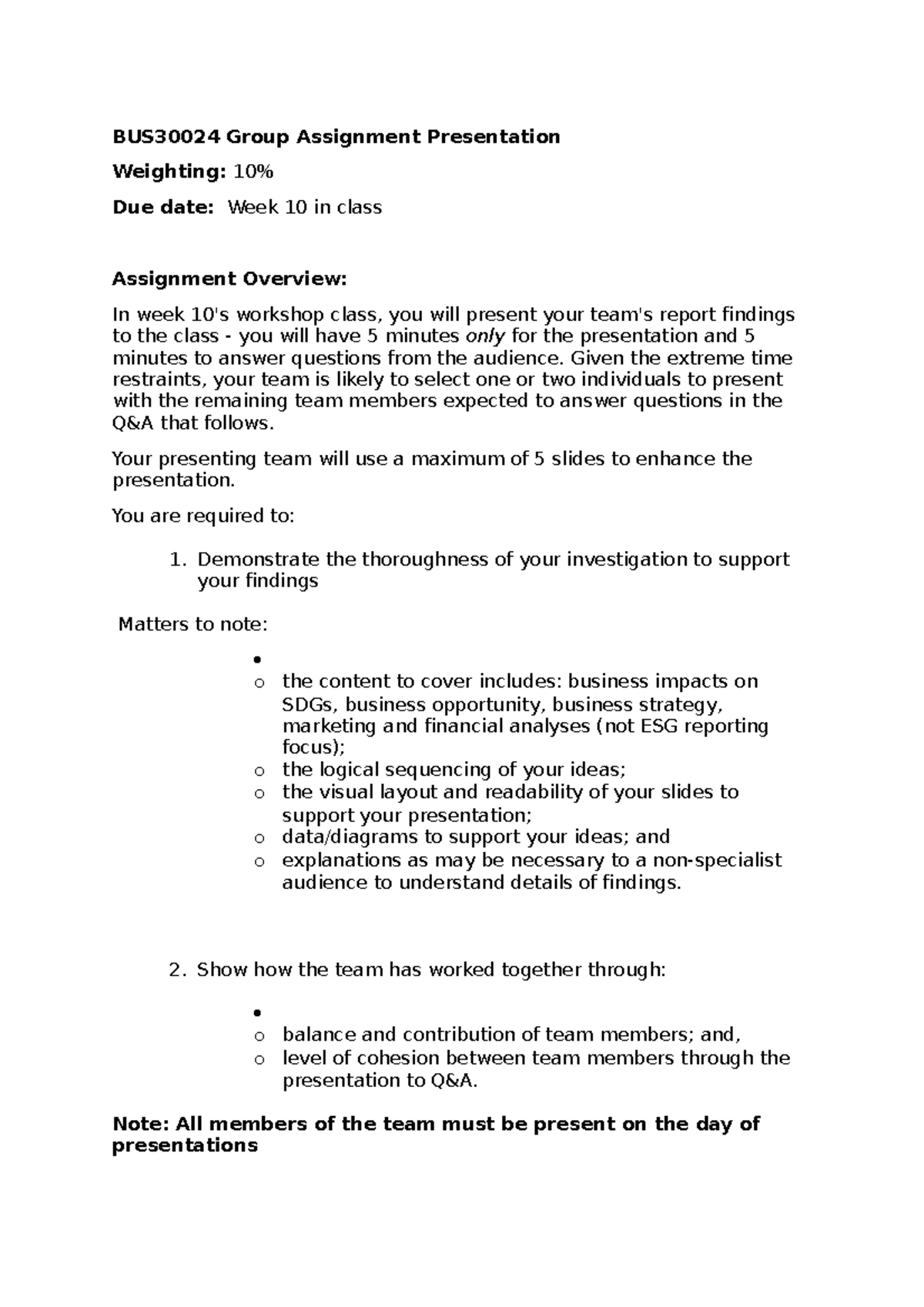 BUS30024 Group Assignment Presentation (CH) - BUS30024 Group Assignment ...