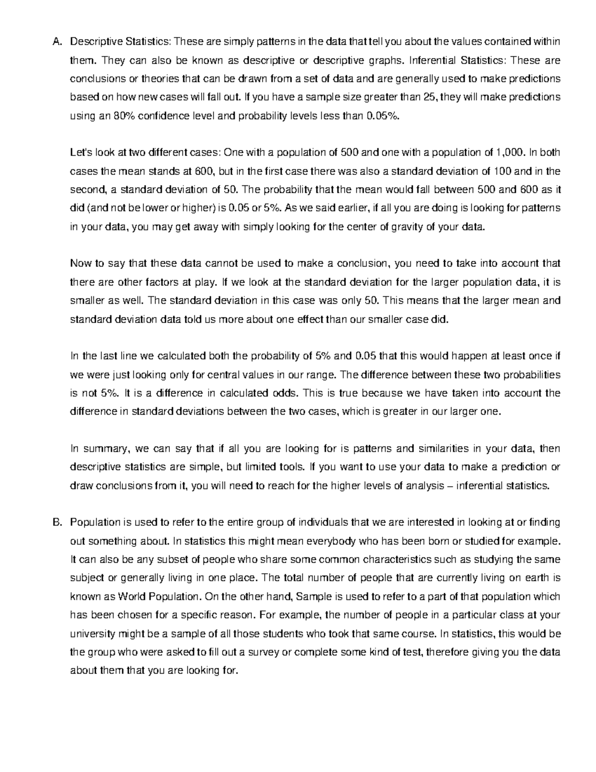Stat 1 - This is all about statistics. - A. Descriptive Statistics ...