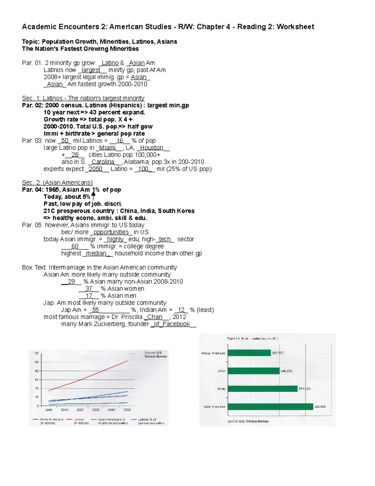 AE2 RW Chapter 4 Reading 2 Worksheet - Academic Encounters 2: American Studies - R/W: Chapter 4 ...
