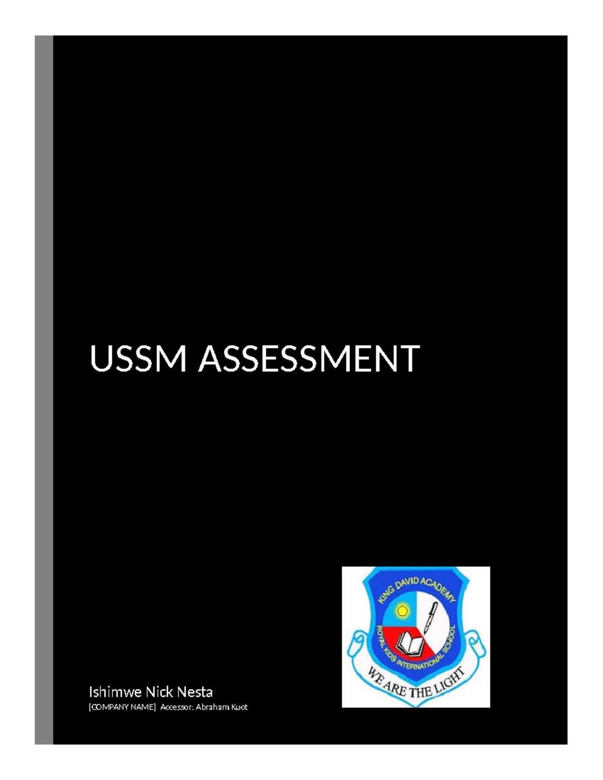 Digital marketing agency - USSM ASSESSMENT Ishimwe Nick Nesta [COMPANY ...