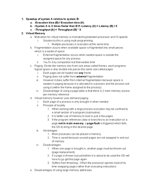CISC360 Final Study Guide - Computer Architecture Overview a. Computer architecture i ...