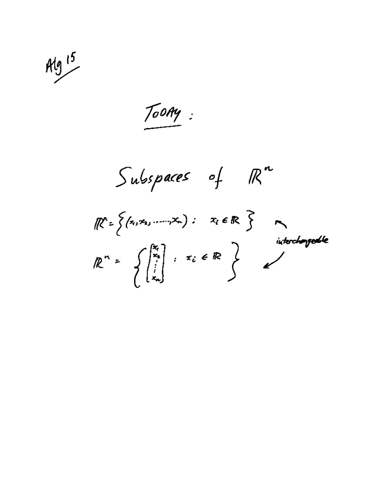 Alg15-2022 - Linear algebra notes. - MATH1013 - ANU - Studocu