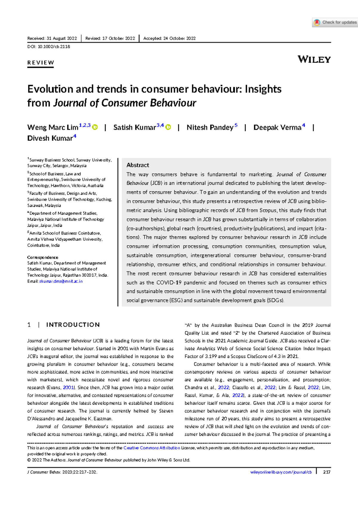 An Evolution of Consumer Behaviour baf4822da898ff13524315 e5c3479013 ...