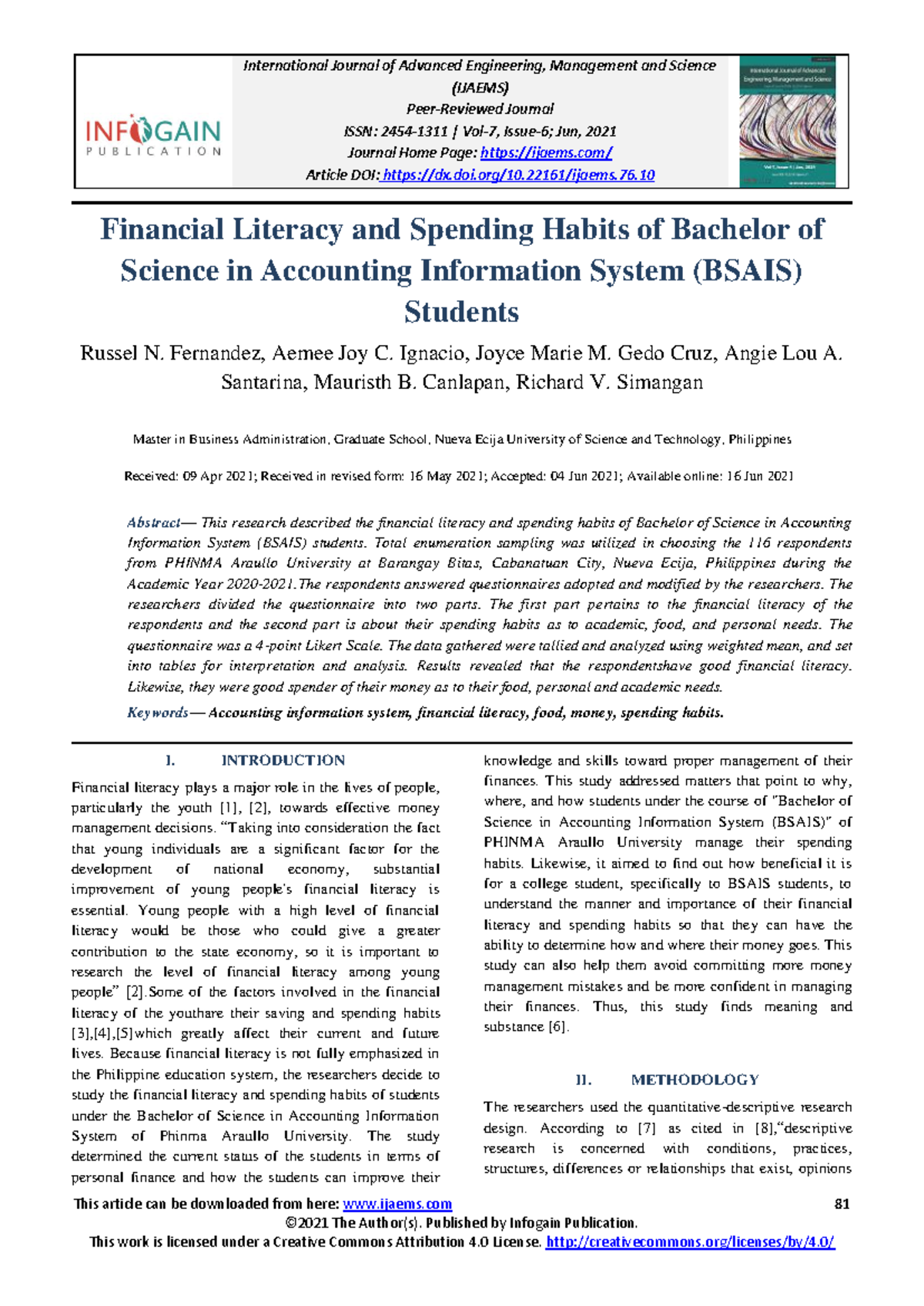 10 Ijaems-10620218-Financial - International Journal of Advanced ...