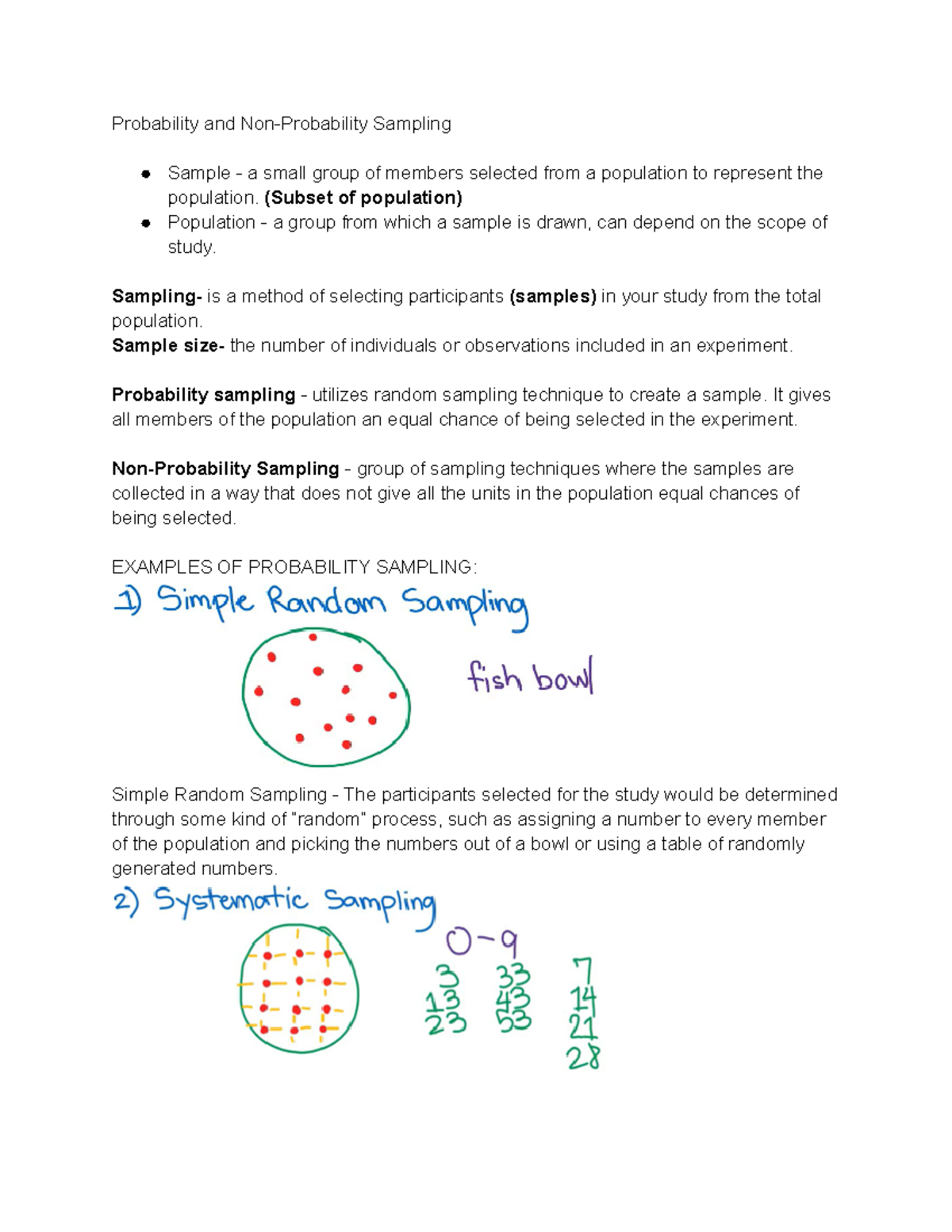 elcture in consumer chem - Probability and Non-Probability Sampling ...