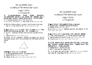 FMA (MA) formula sheet - 1 [P.T. Formulae Sheet Regression analysis y ...