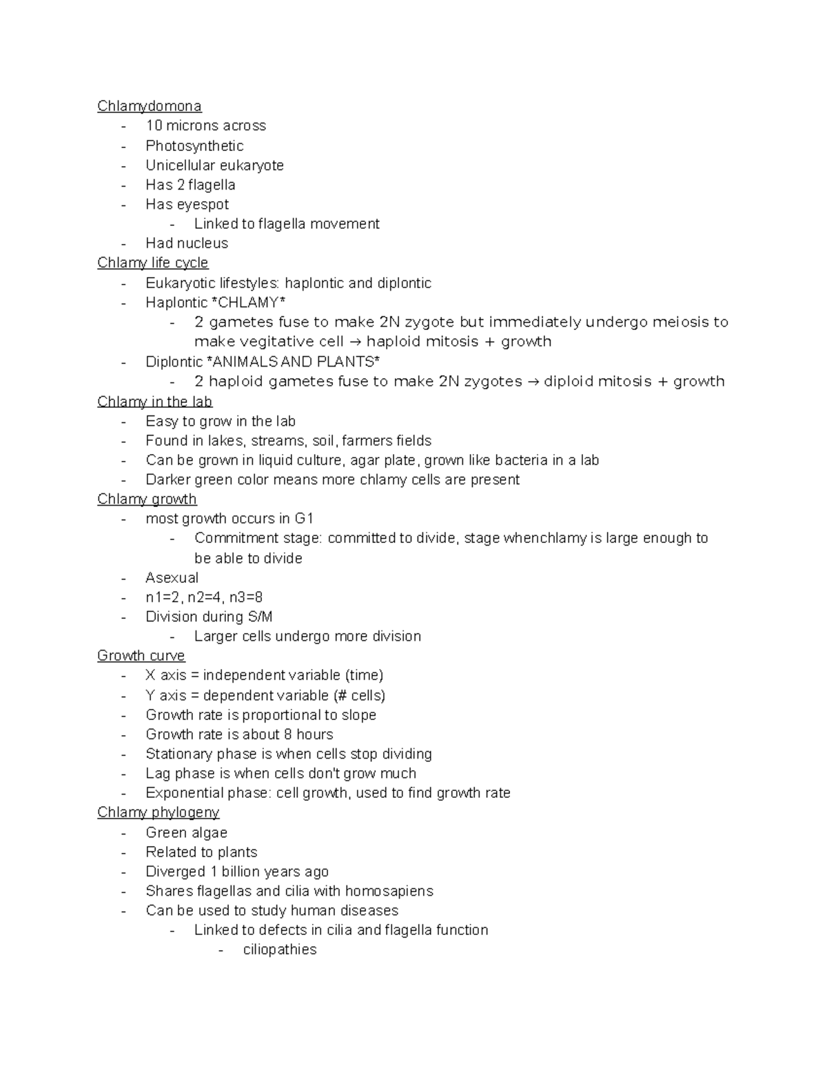 Bio 1002-cycle 1 - niki sharan - Chlamydomona - 10 microns across ...