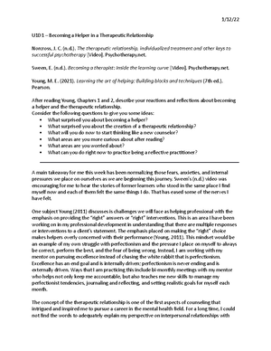 H Bishop U6A2 role play recording worksheet Track 1 Assign 3 - Role ...