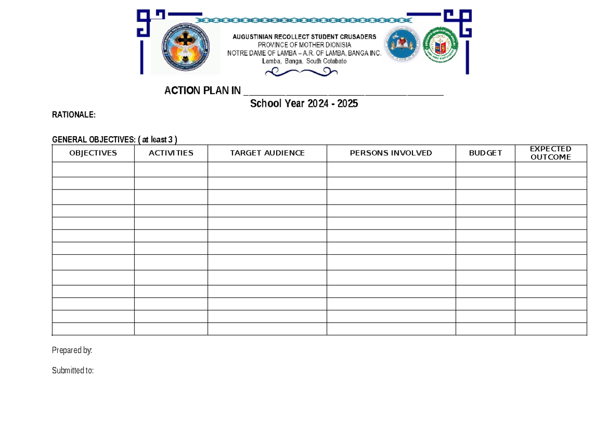 Action-PLAN- Template - English - ACTION PLAN IN ...