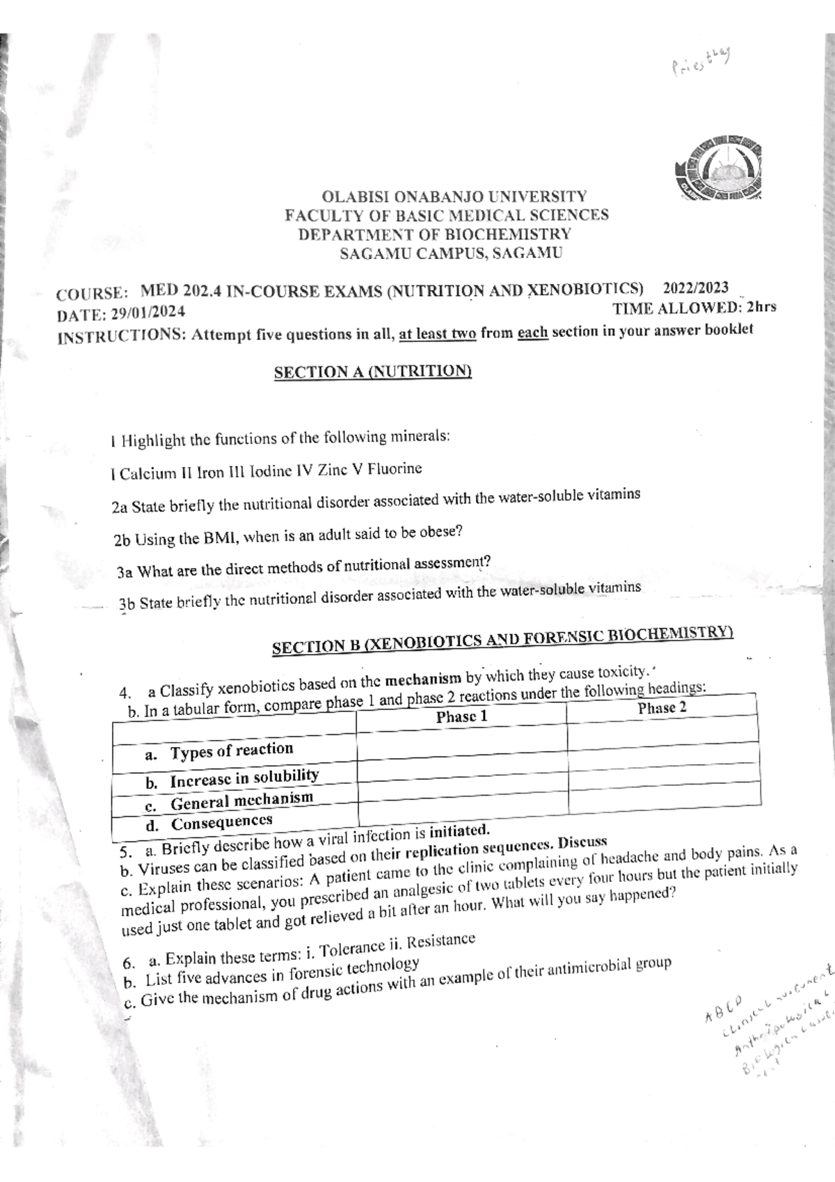 Med20 BCH. pq - Summary materials for practice after you have studied ...