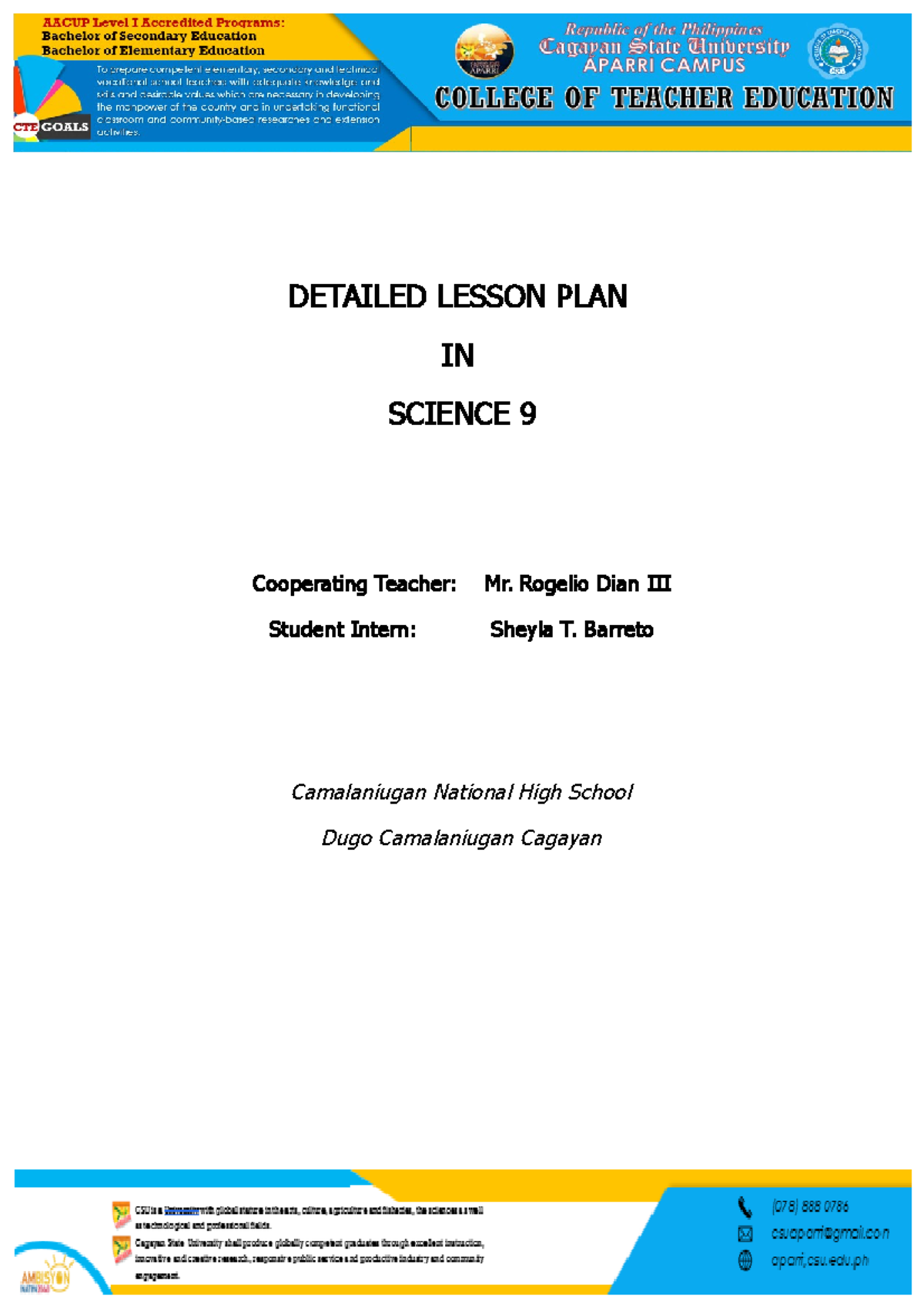 Organic Compounds- DLP - DETAILED LESSON PLAN IN SCIENCE 9 Cooperating ...