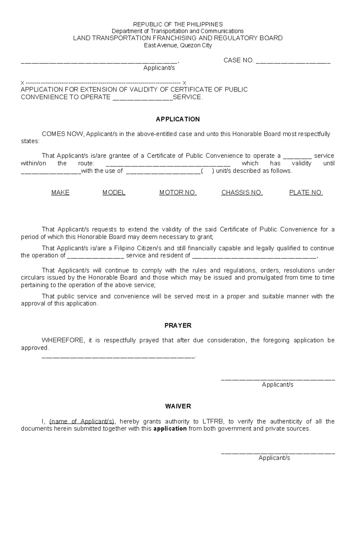 Revised+Application+Form-Extension - REPUBLIC OF THE PHILIPPINES ...