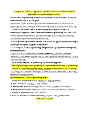 Intro to Epi Chapter 7 Notes - Chapter 7 Design Strategies and ...