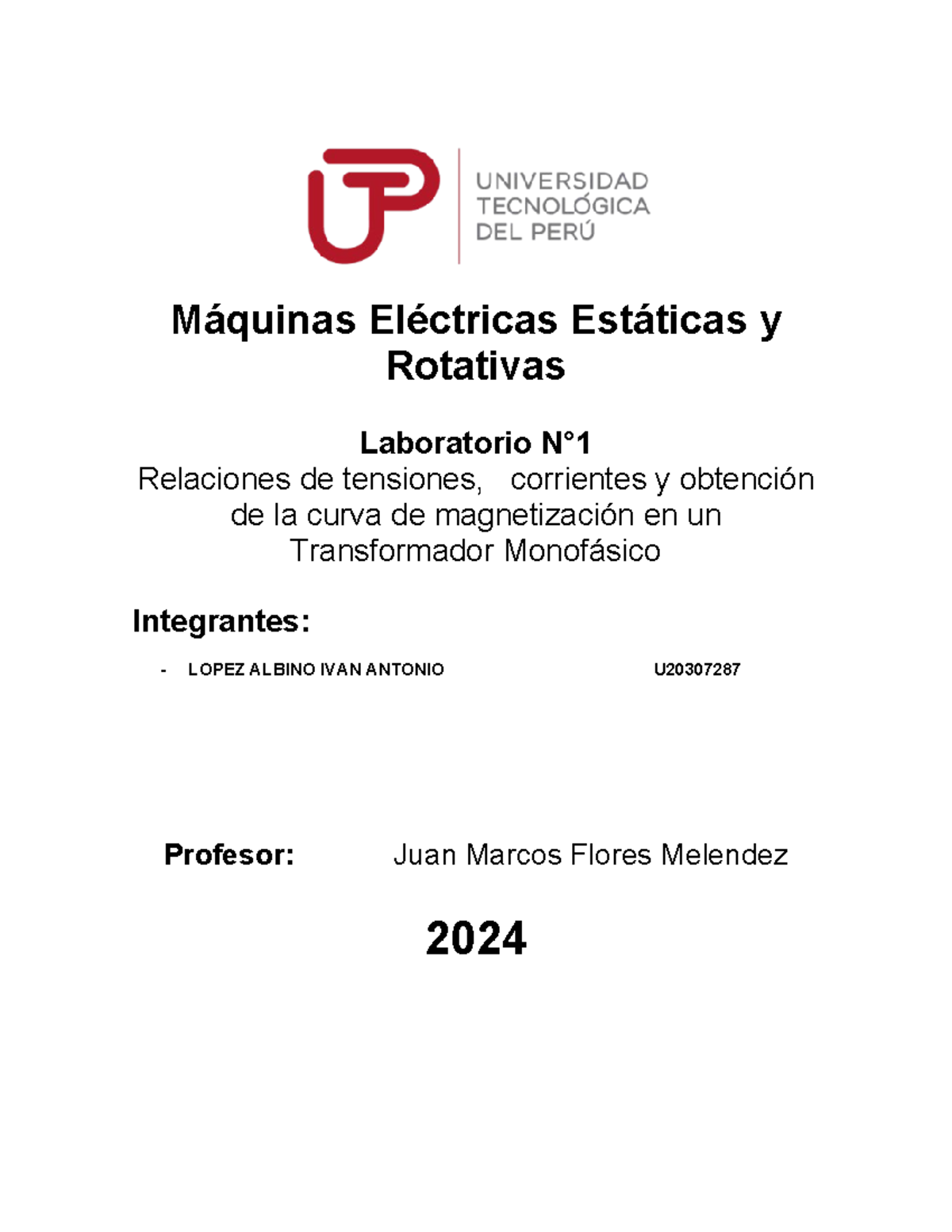 Guía N°1 de Laboratorio de Máquinas Eléctricas Estáticas y Rotativas - Máquinas Eléctricas ...
