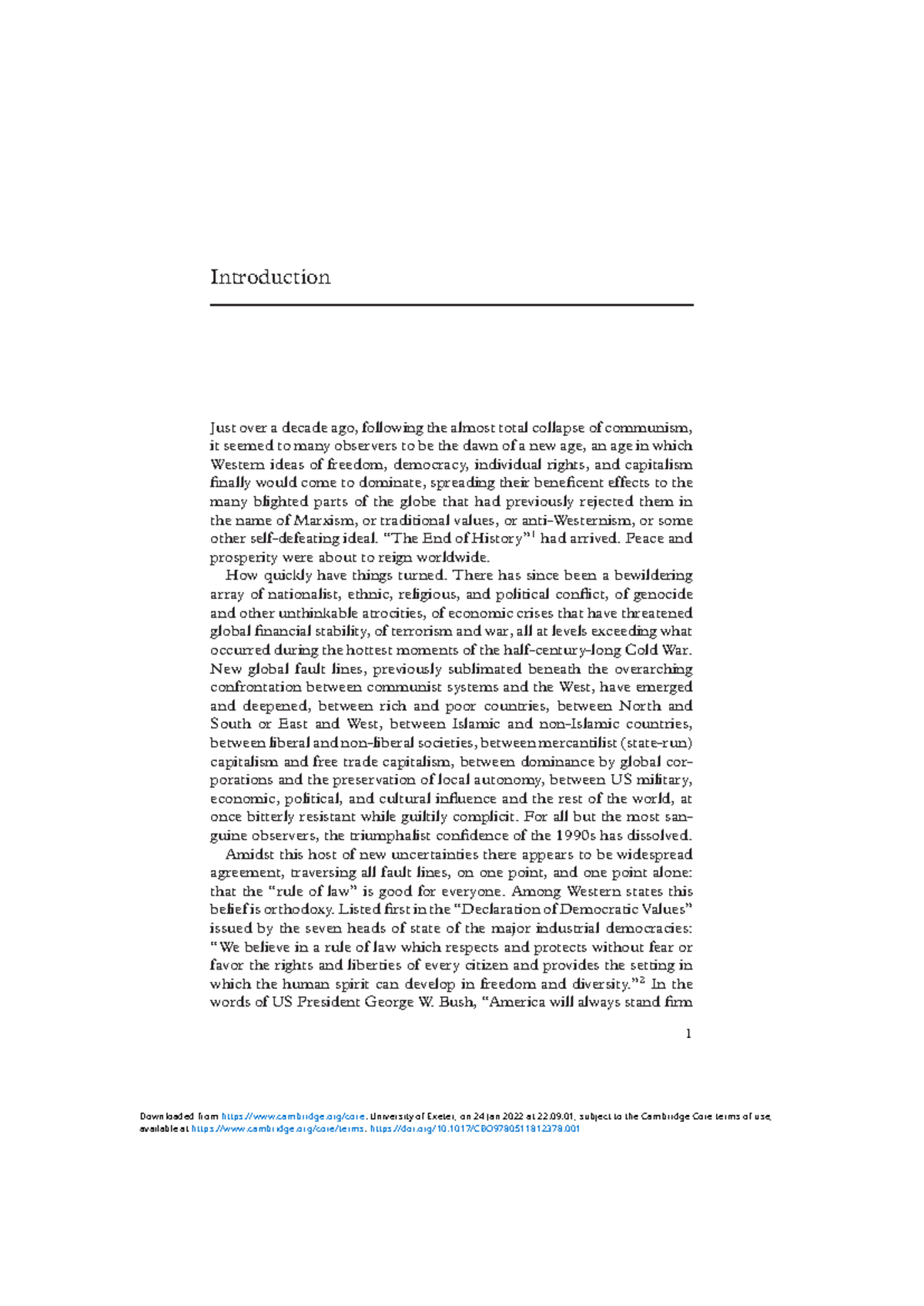 Brian Tamanaha, On the Rule of Law- History, Politics, Theory (2004 ...