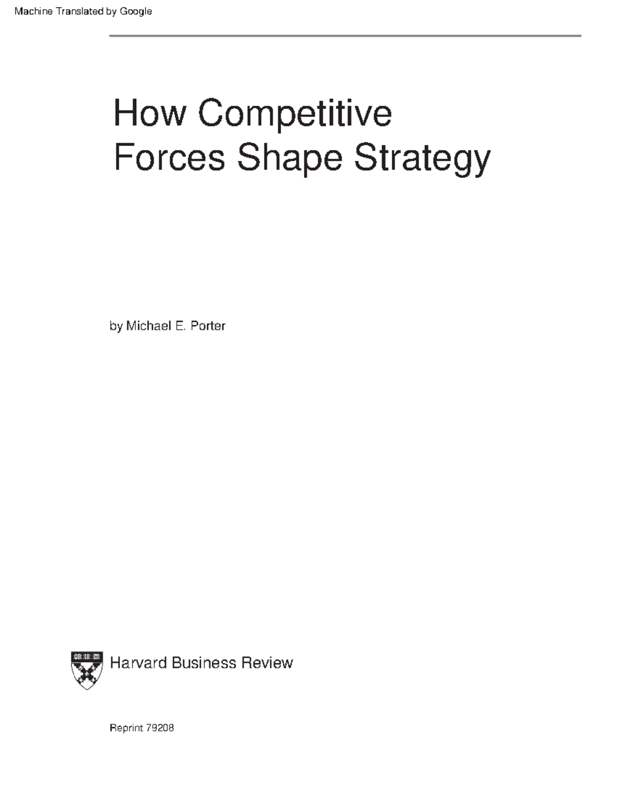 2 Competitive-Forces - teoria sobre todo - by Michael E. Porter Harvard ...