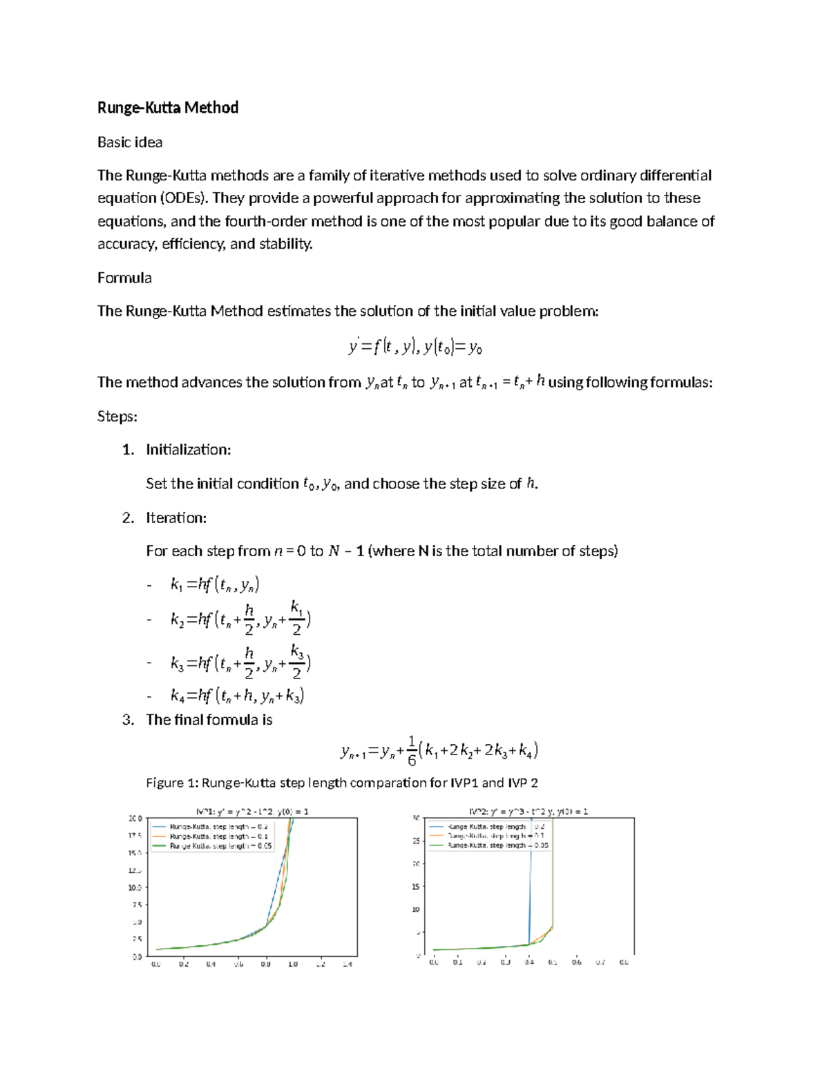 RK method - Runge-Kutta Method Basic idea The Runge-Kutta methods are a ...