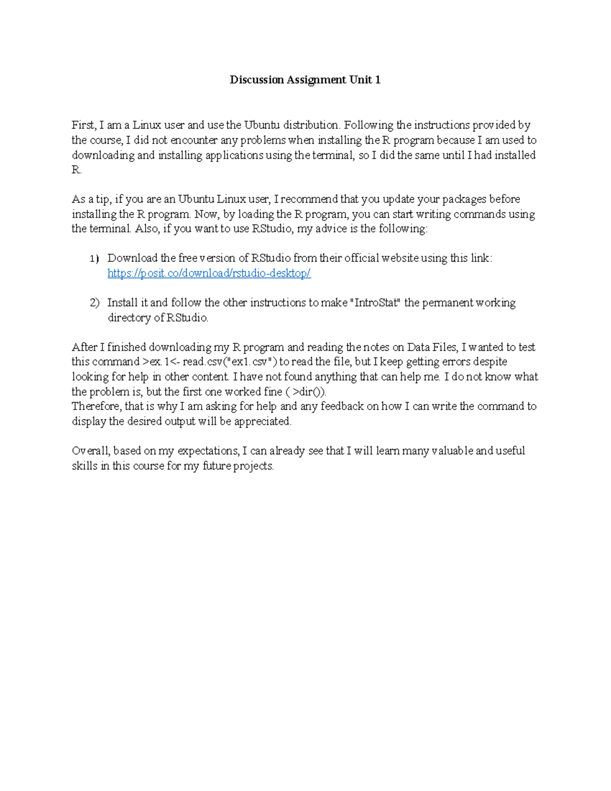 MATH 1280 DA Unit 1 - This is the discussion assignment unit 1 - MATH ...