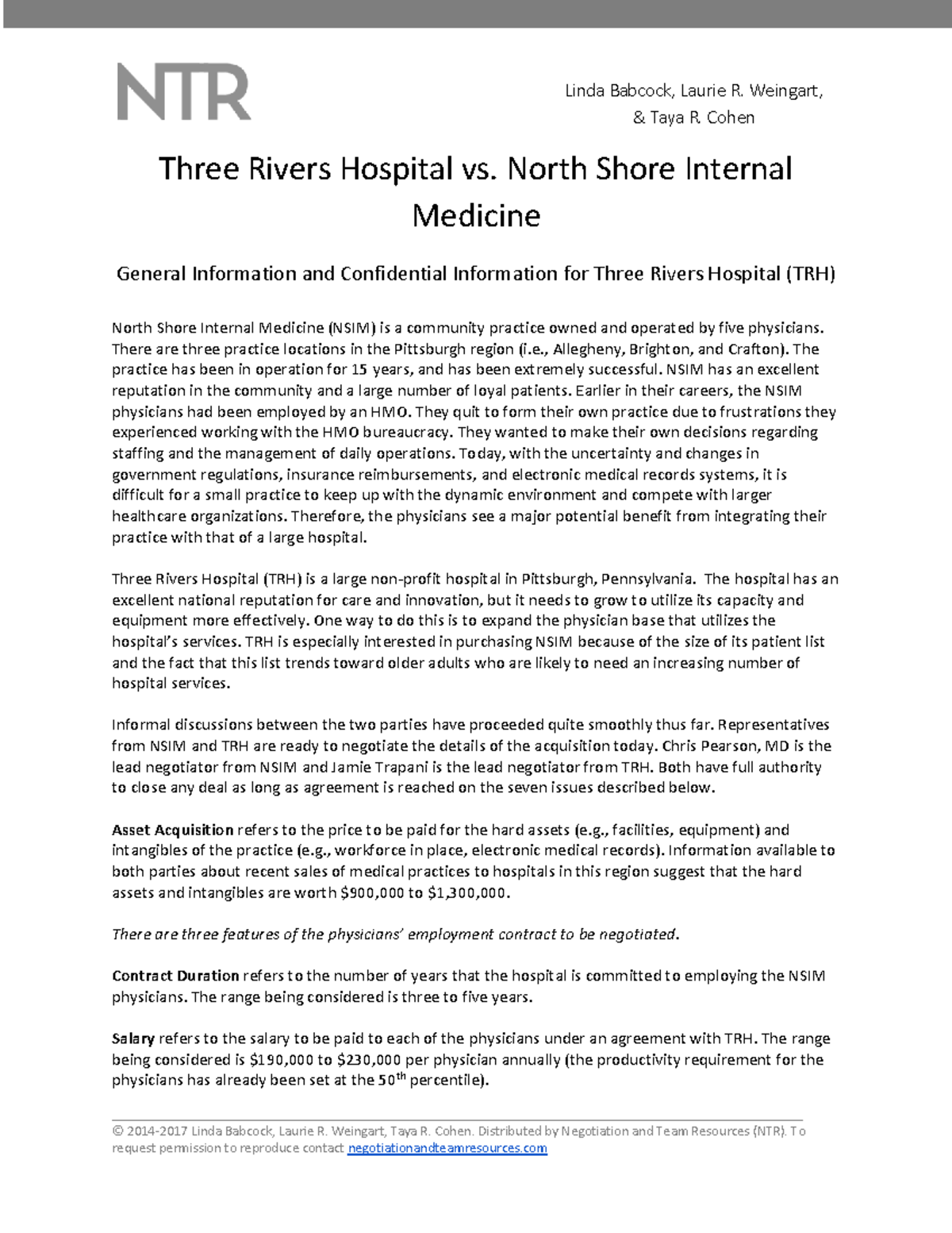 Three Rivers Hospital GI and TRH 7 17 17 - © 2014-2017 Linda Babcock ...