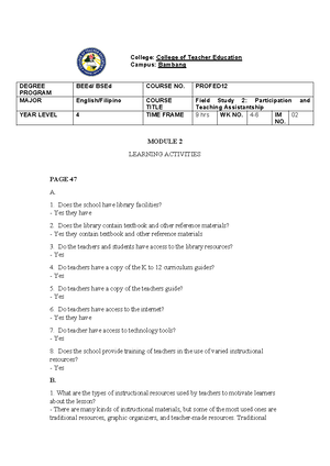 11 Intro to Philo AS v1 - Activity Sheets - INTRODUCTION TO THE ...