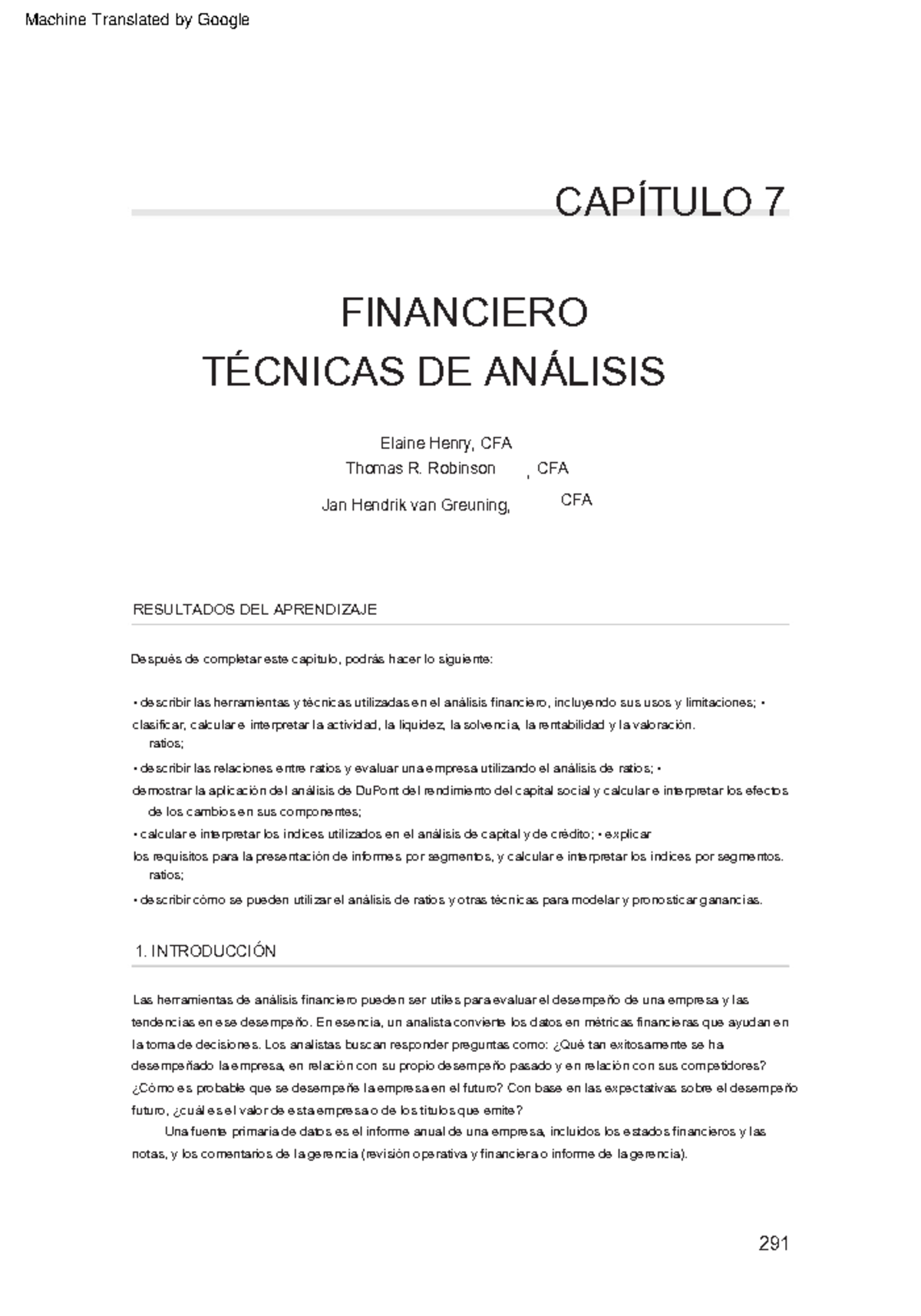International Financial Statement Analysis Chapter 7 - CFA Jan Hendrik ...