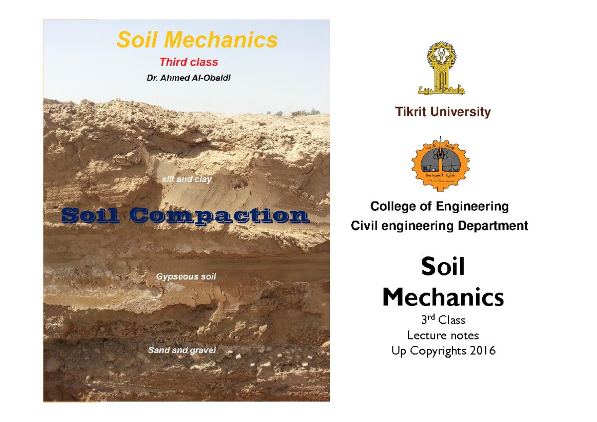 CH 8 Soil Compaction Good - Tikrit University College of Engineering ...