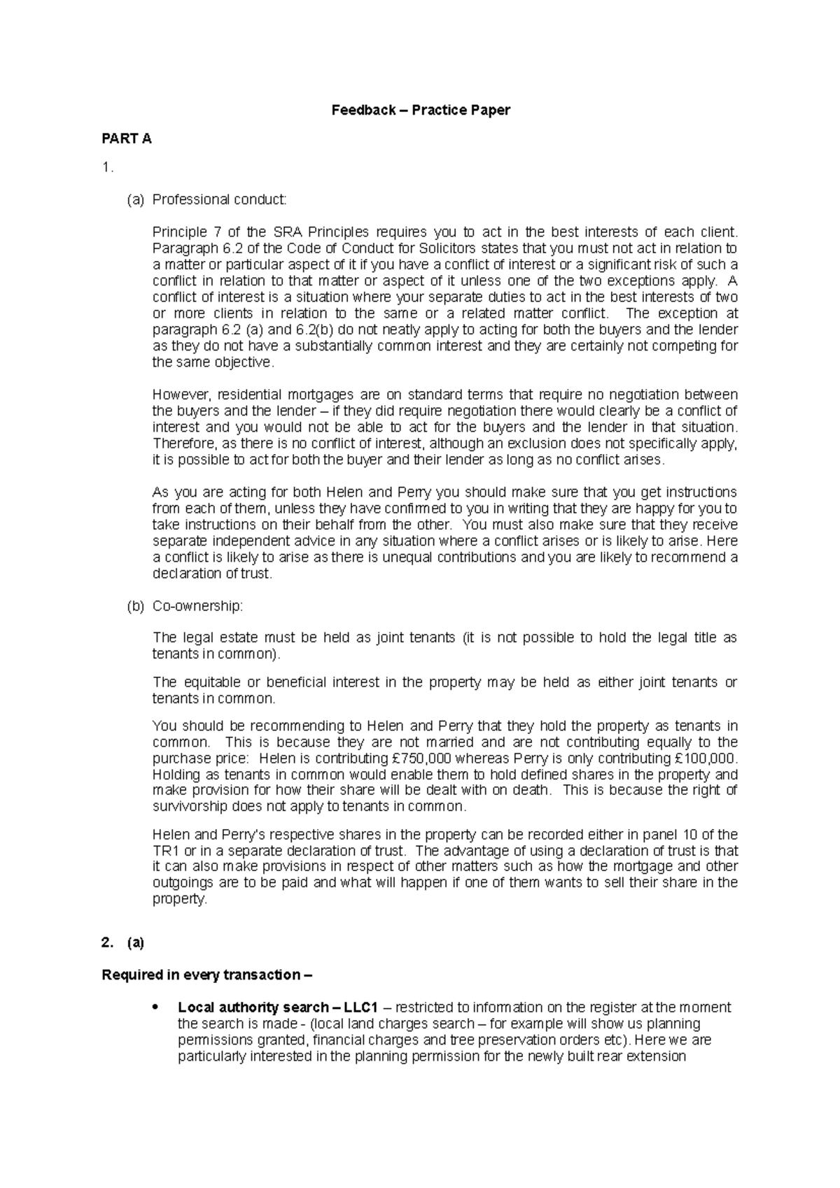 Feedback - Practice Paper 2022 Students Final - Feedback – Practice ...