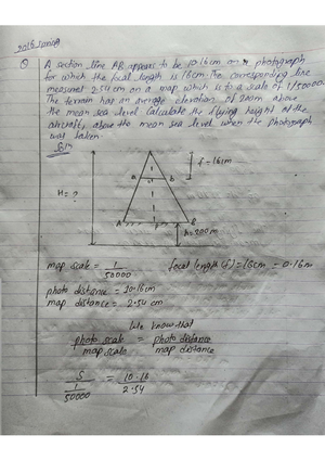Intersection and resection - OBJECTIVE: To DETERMINE THE POSITION OF ...