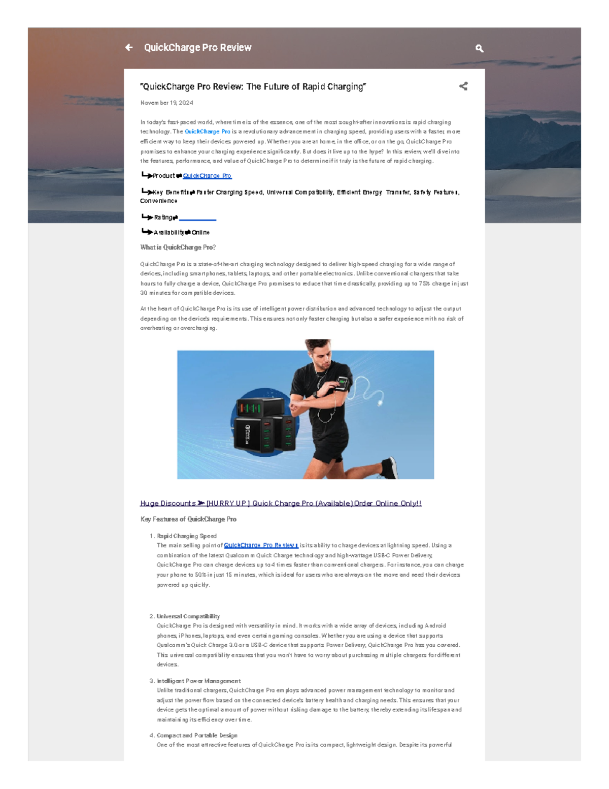 Quick Charge Pro Review - QuickCharge Pro Review "QuickCharge Pro ...