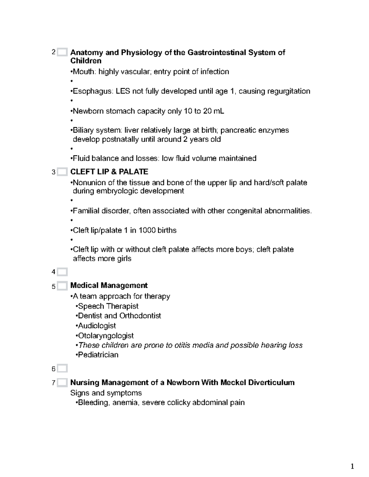 GI-GU - lecture notes - Anatomy and Physiology of the Gastrointestinal ...