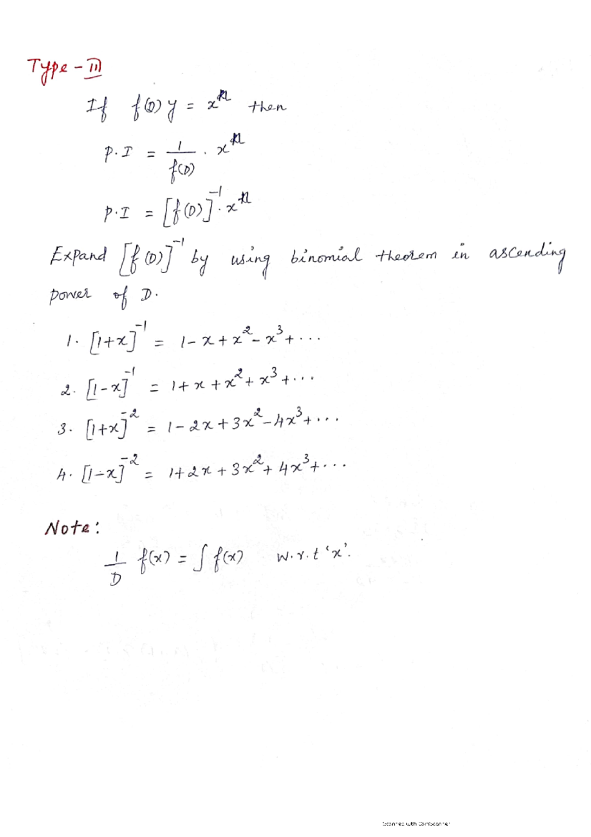 Particular Integral Type - III - Advanced Calculus And Complex Analysis ...