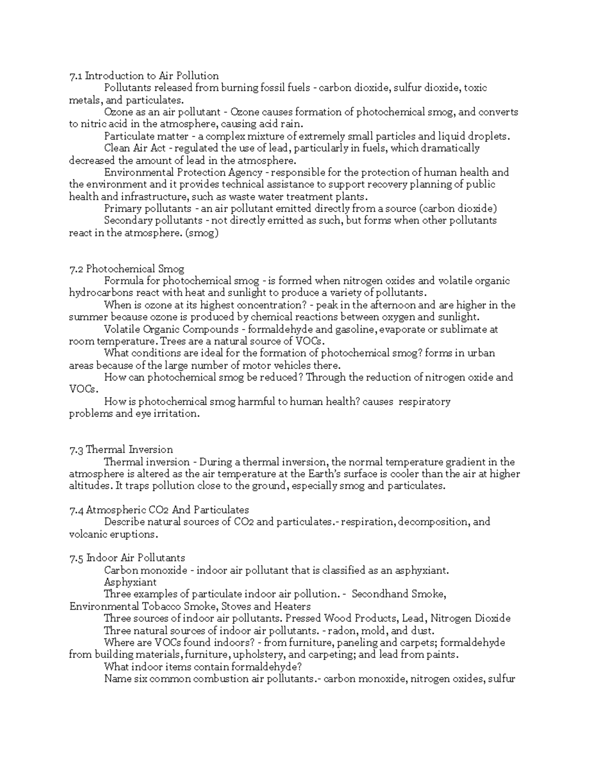 Apes unit 7 vocab - VERY VERY helpful notes that will definitely get ...