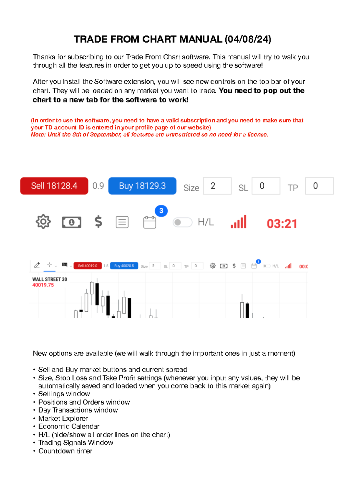 TFC HOW TO Manual Addenum - TRADE FROM CHART MANUAL (04/08/24) Thanks ...