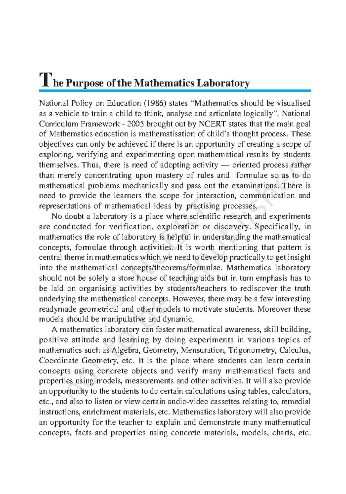 Kelm401 - Hello - The Purpose of the Mathematics Laboratory National Policy on Education (1986 ...