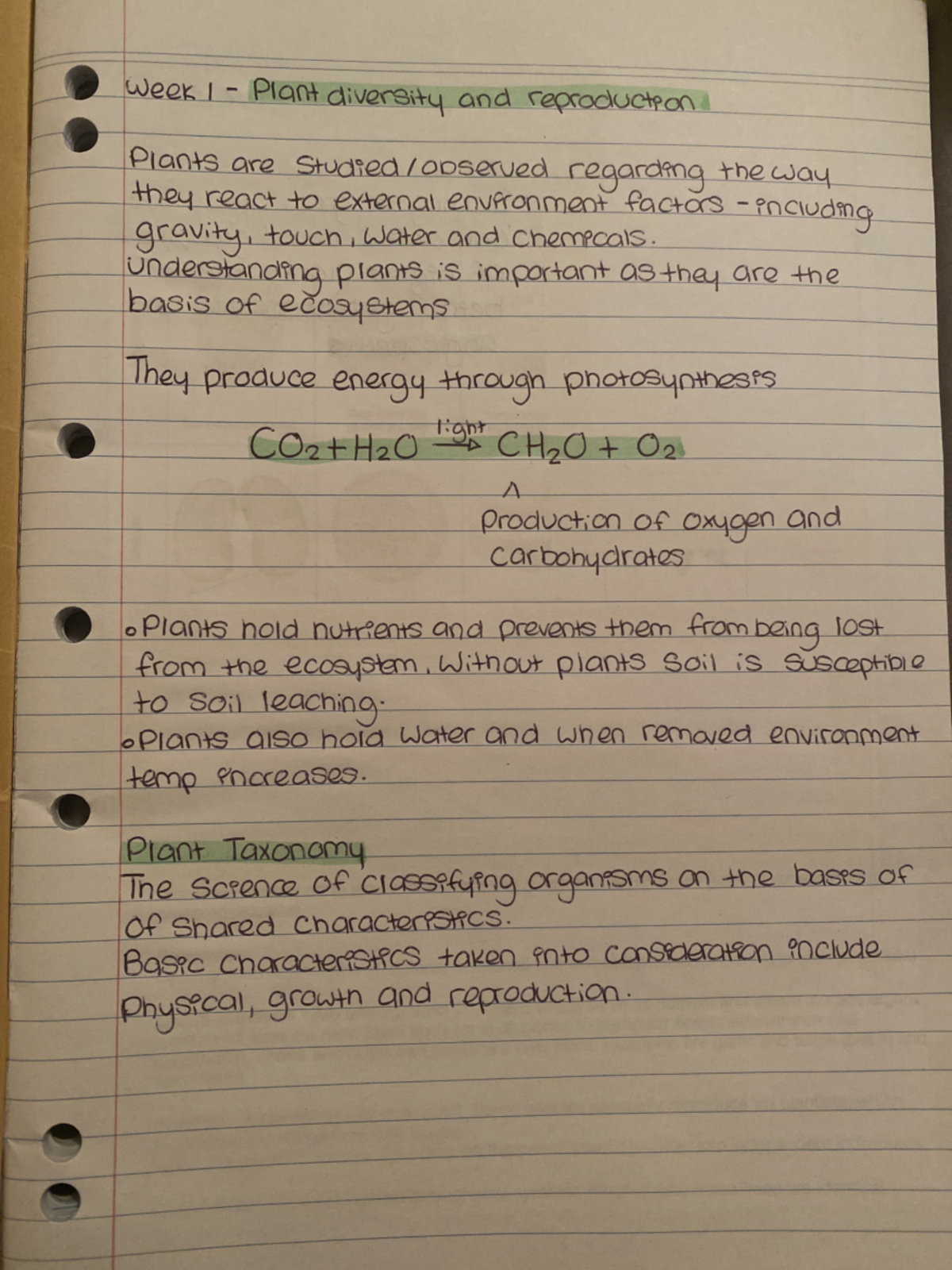 Wk1 plant diversity and reproduction - BIOL1002 - Studocu