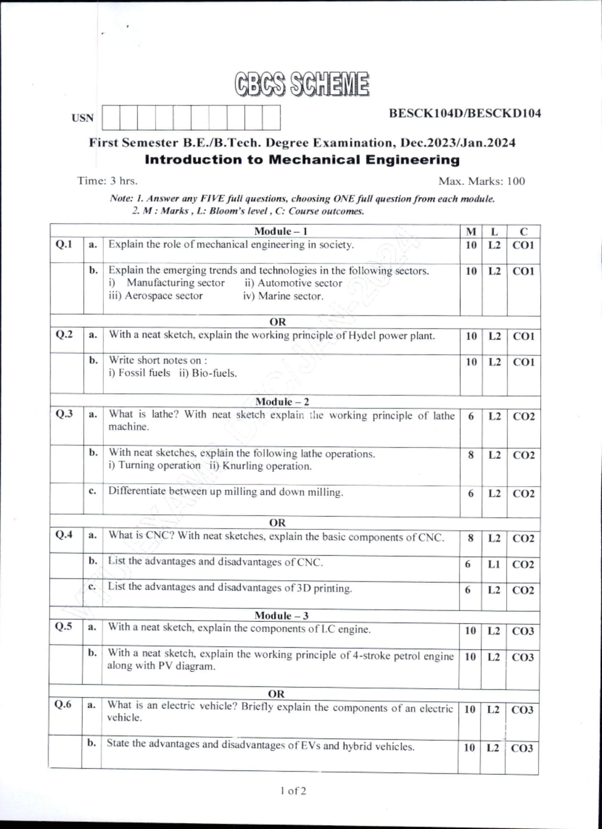 SCH besck 104d - question paper - Software Engineering - Studocu