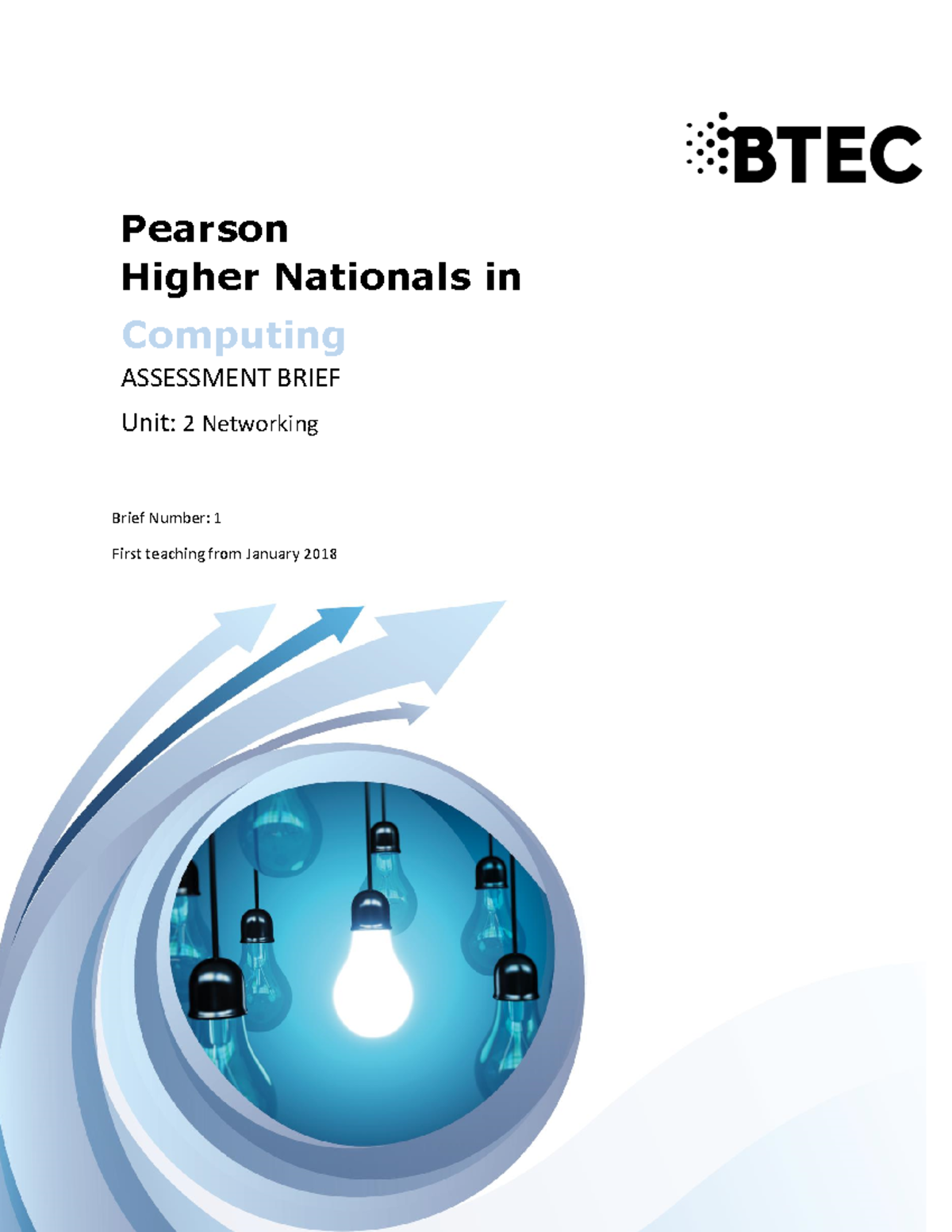 Final assignment - New - Pearson Higher Nationals in Computing ASSESSMENT BRIEF Unit: 2 ...