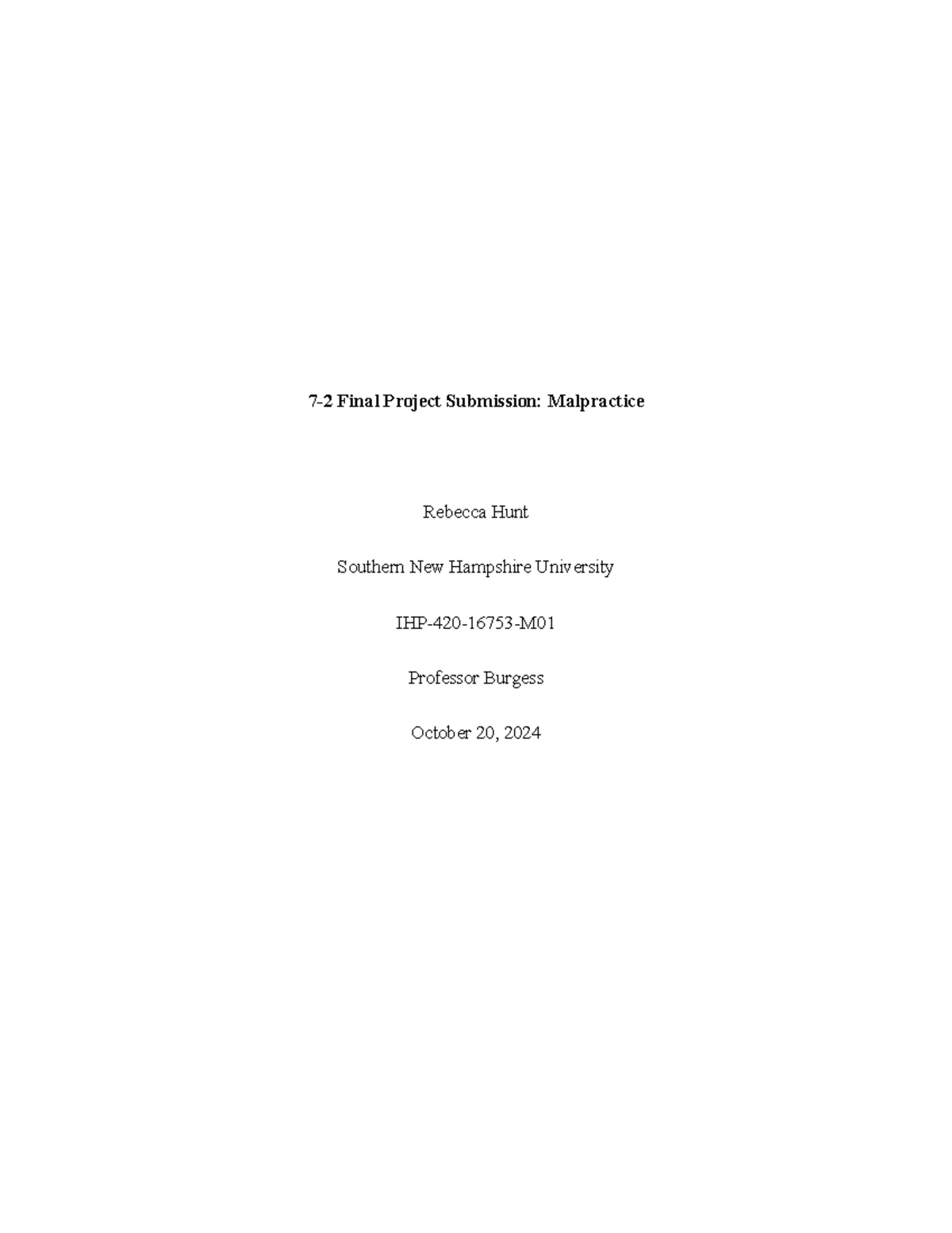 IHP420 final project - Grade: A - 7-2 Final Project Submission ...