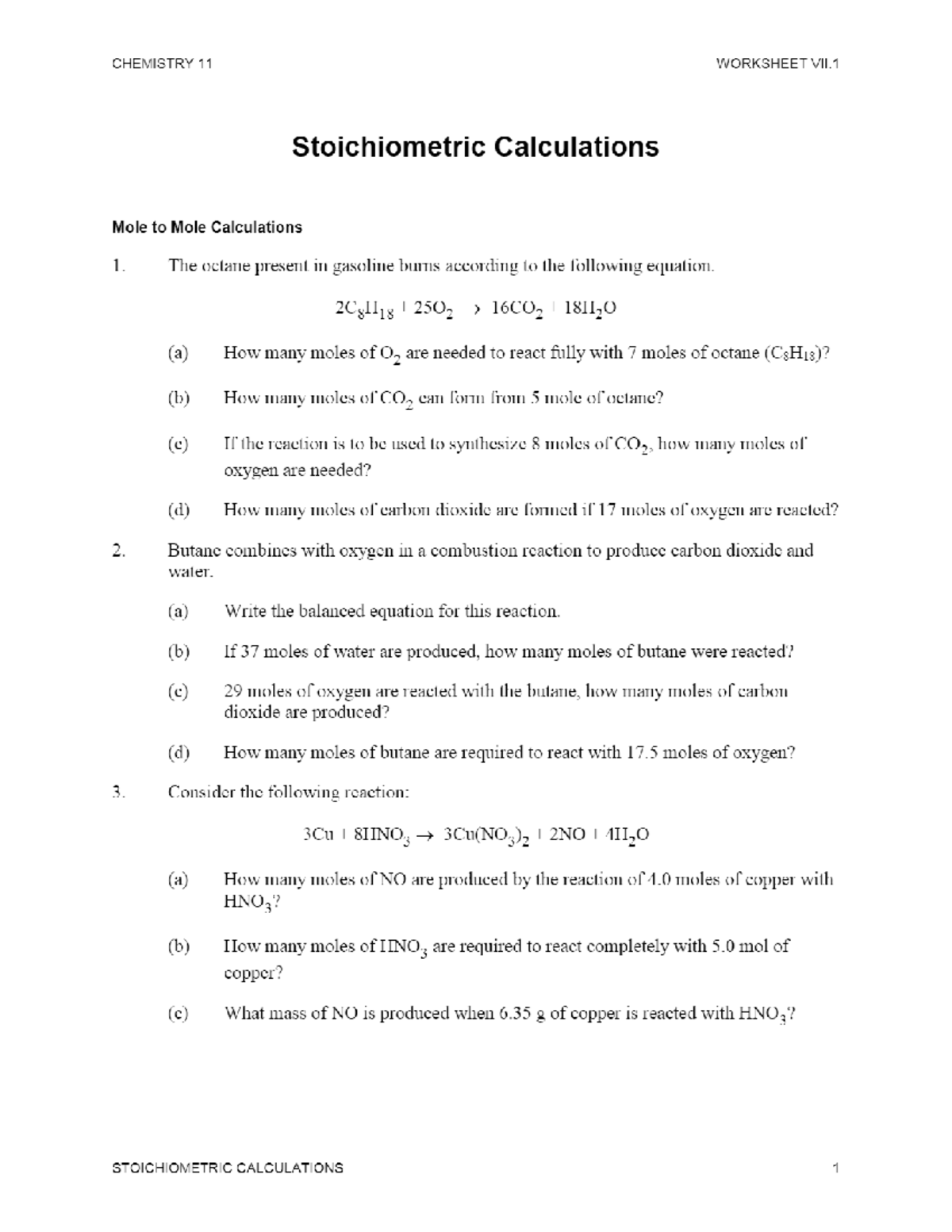 Stoichiometric Calculations - Studocu