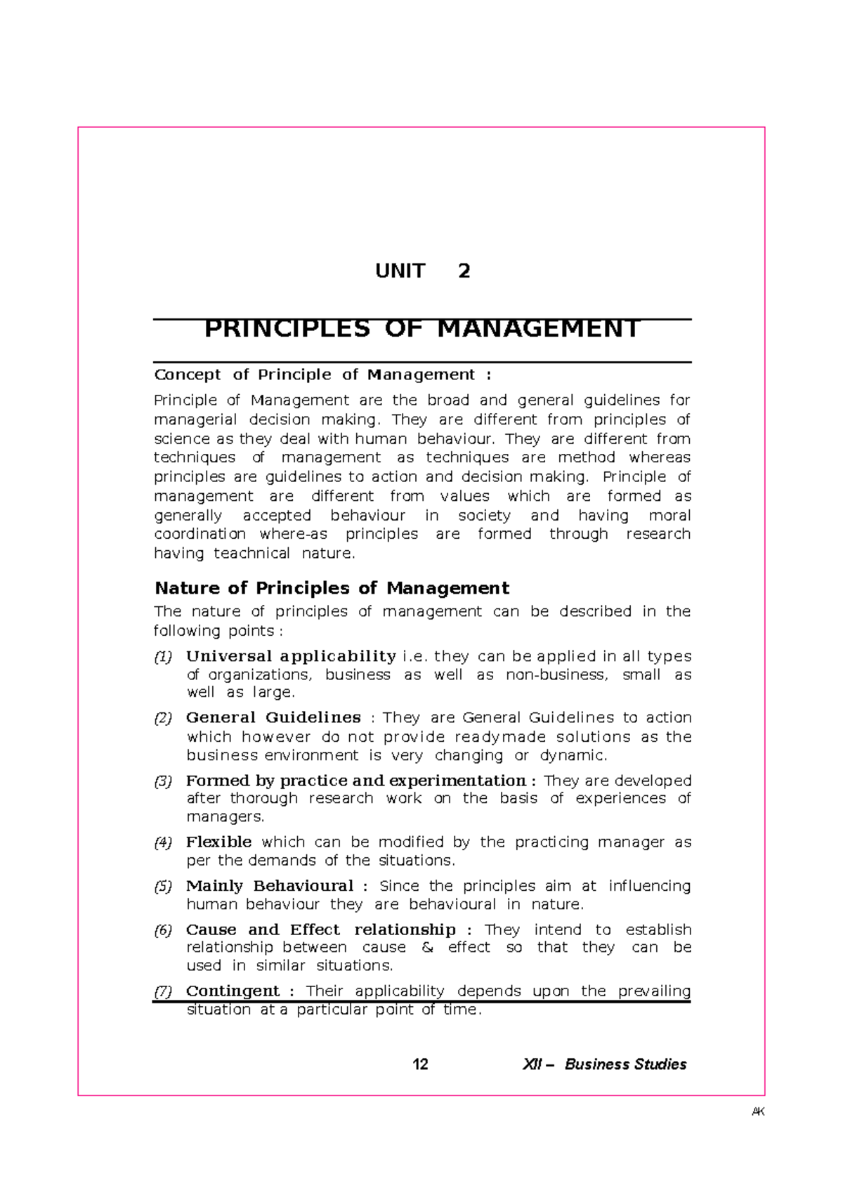 12 business studies CH 02 principles of management - Bishop Ryan CSS ...