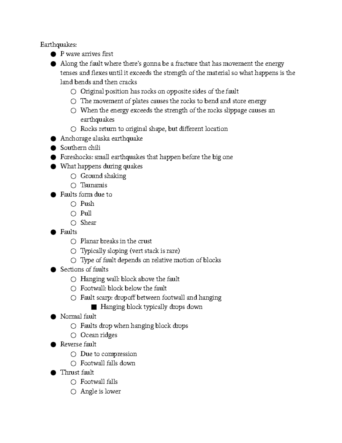 Intro to Earthquakes - Lecture notes 11 - Earthquakes: P wave arrives ...