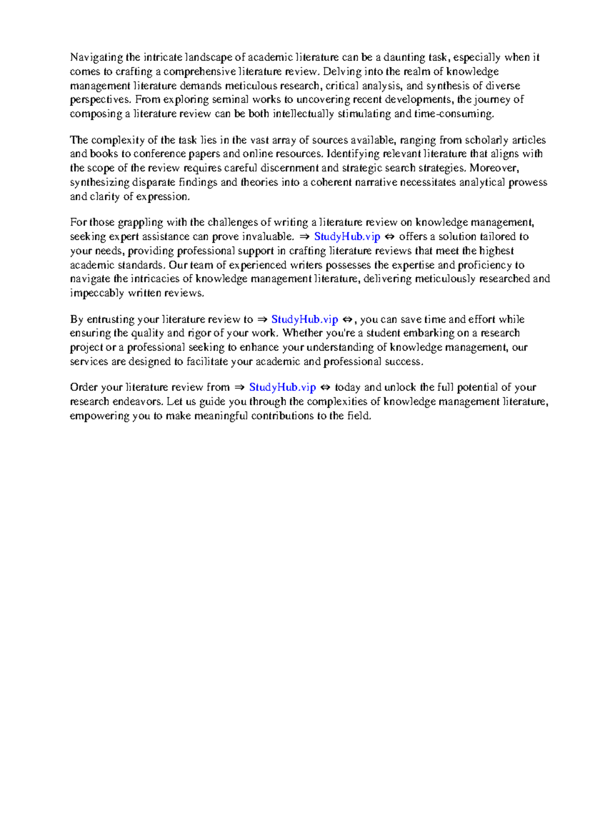 Knowledge Management Literature Review Pdf - Navigating the intricate ...