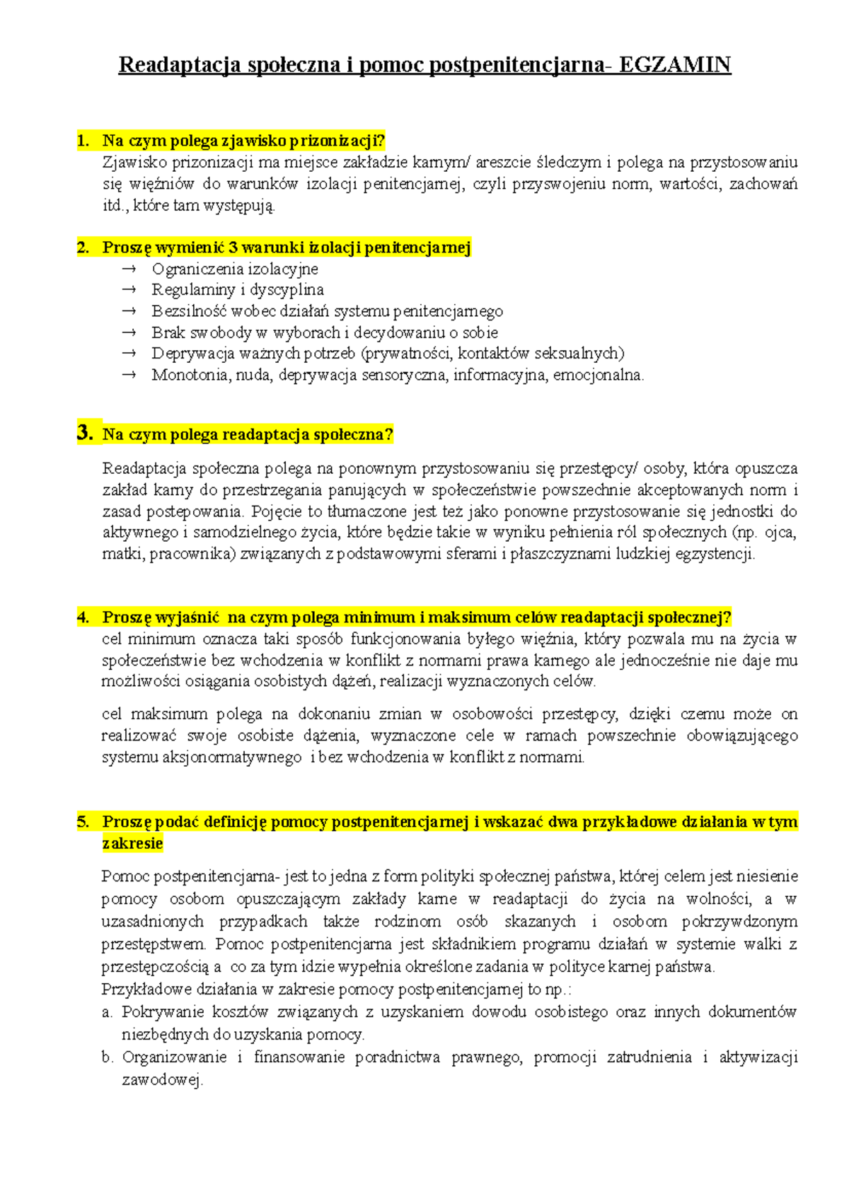 Readaptacja społeczna i pomoc postpenitencjarna - Readaptacja społeczna ...