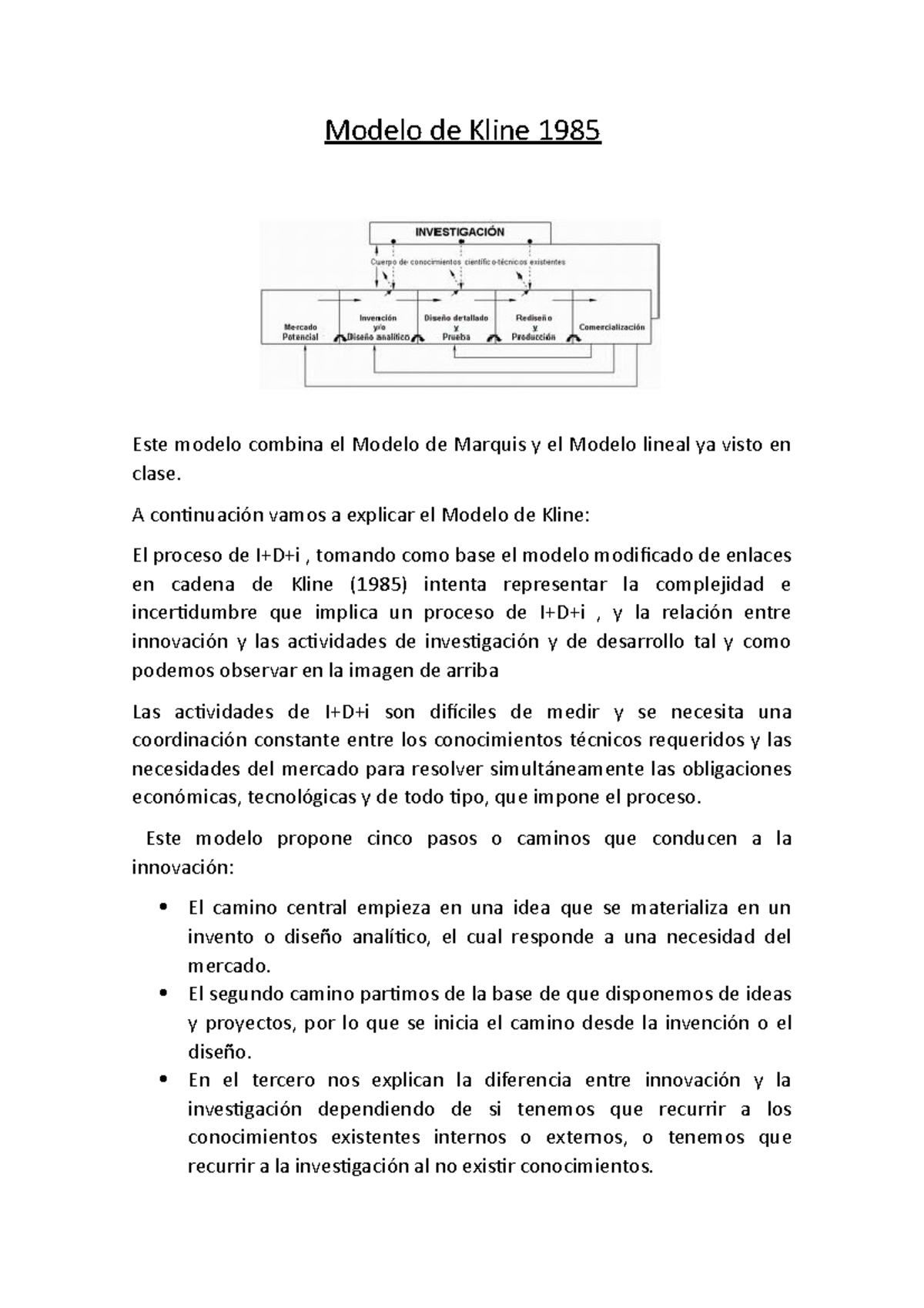 Modelo de Kline 1985 - Modelo de Kline 1985 Este modelo combina el ...