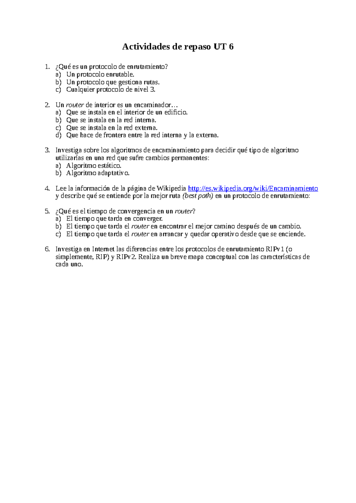 Actividades Repaso-1 - PRACTICAS GIMP - Actividades de repaso UT 6 ¿Qué es un protocolo de - Studocu