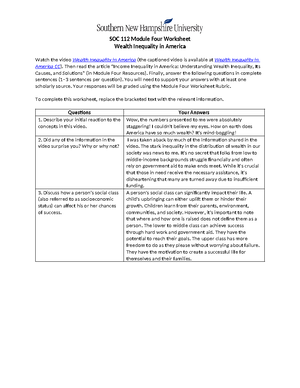 SOC 112 Module Three Worksheet - SOC 112 Module Three Worksheet ...